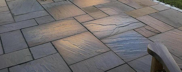 Indian Sandstone Paving Patterns 4 Sizes at Great Prices - green color