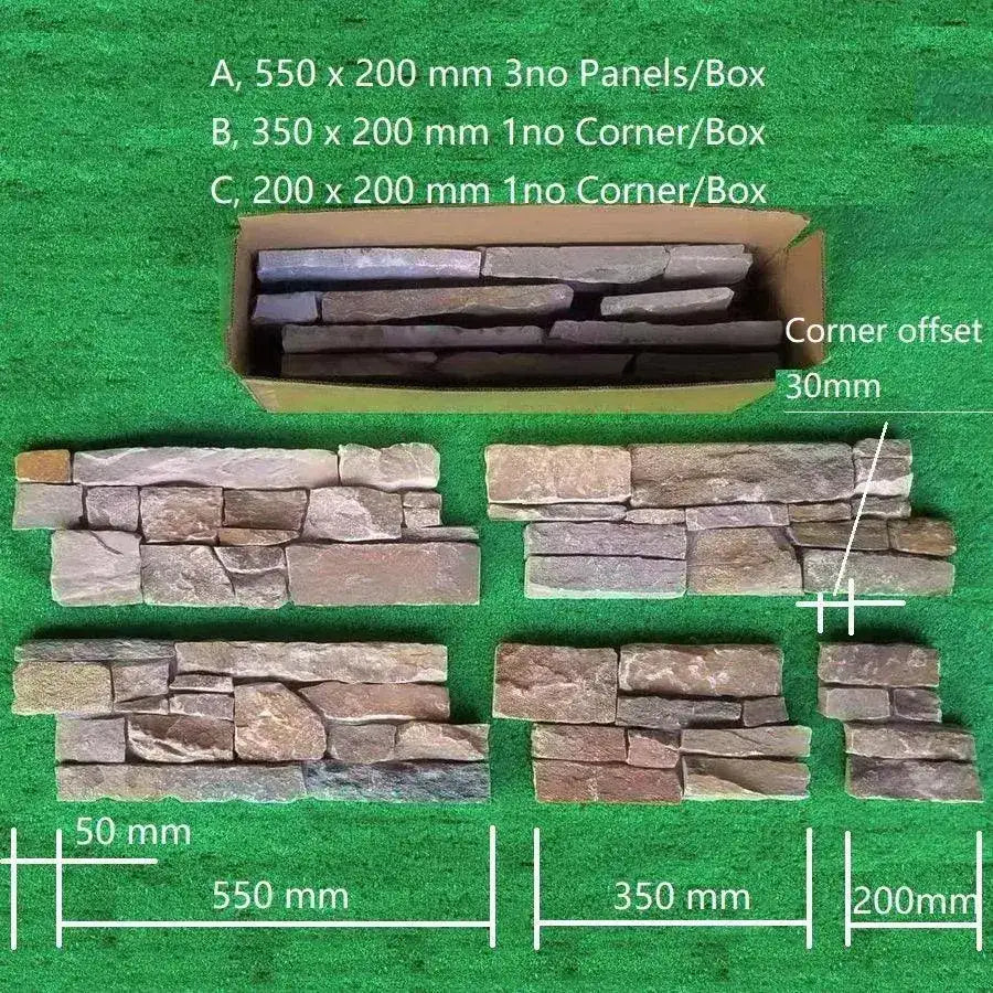Golden Quartz Stone Cladding Z Tiles Clad Panels | Paving Slabs UK